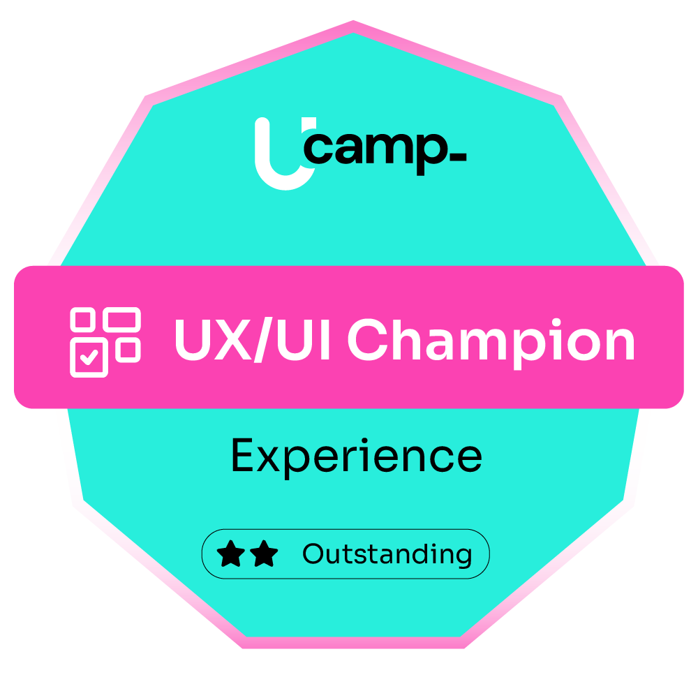 UX/UI Champion - Outstanding - Credly