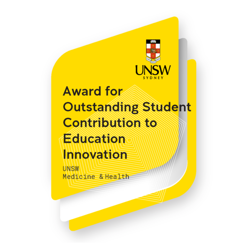 Award for Outstanding Student Contribution to Education Innovation - Credly