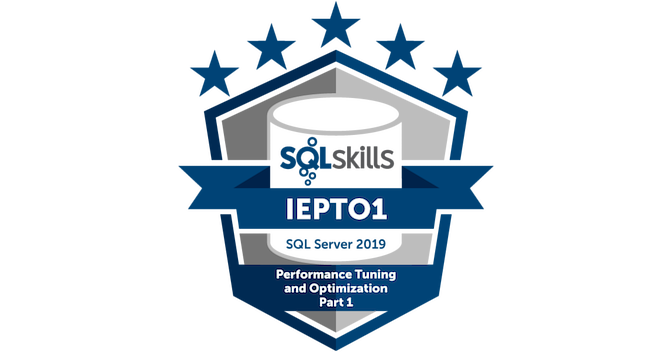 SQLskills IEPTO1 - SQL Server 2019 - Credly