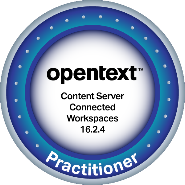 OpenText Practitioner - Content Server Connected Workspaces 16.2.4 - Credly