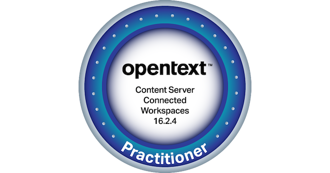OpenText Practitioner - Content Server Connected Workspaces 16.2.4 - Credly