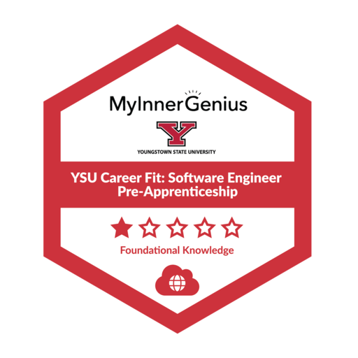 YSU Career Fit: Software Engineer Pre-Apprenticeship - Credly