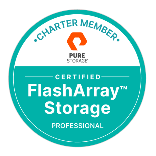 Pure Certified Flasharray™ Storage Professional Charter Member Credly
