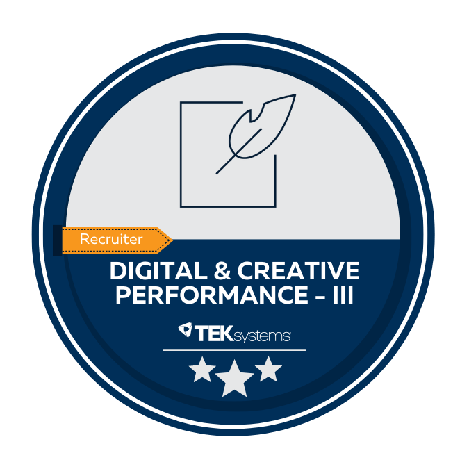 Recruiter - Digital and Creative Performance - III - Credly