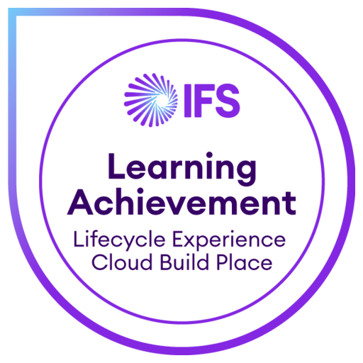 IFS Learning Achievement - Lifecycle Experience - Cloud Build Place ...