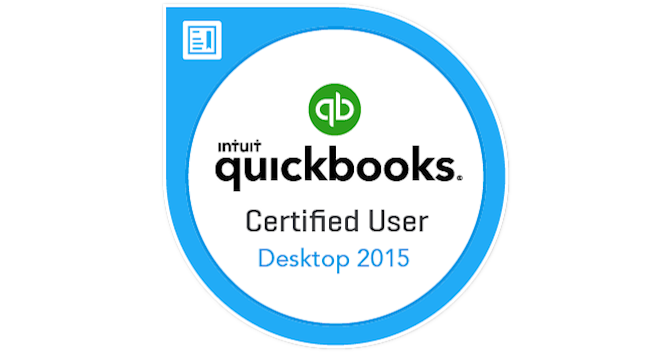 QuickBooks Certified User Desktop 2015 - Credly