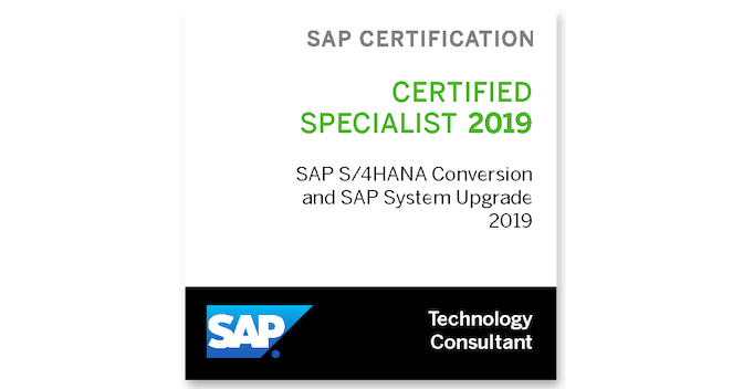 SAP Certified Technology Specialist - SAP S/4HANA Conversion and SAP ...