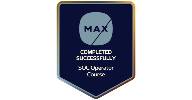 MAX SOC Operator Training - Credly