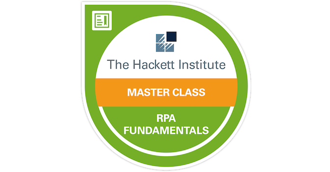RPA Fundamentals Master Class (CPE) - Credly
