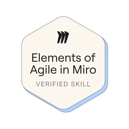 Elements of Agile in Miro - Credly
