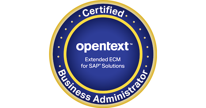 OpenText Certified Business Administrator - Extended ECM for SAP ...
