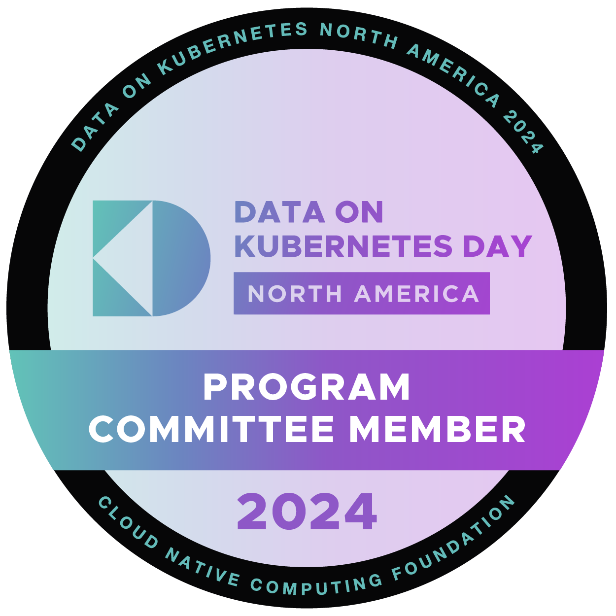 Data on Kubernetes Day NA 2024 Program Committee Member Badge - Credly