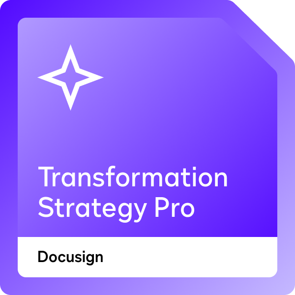 Docusign Transformation Strategy Pro - Credly