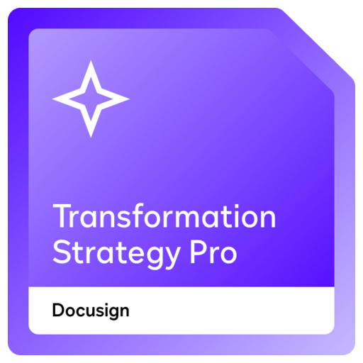 Docusign Transformation Strategy Pro - Credly