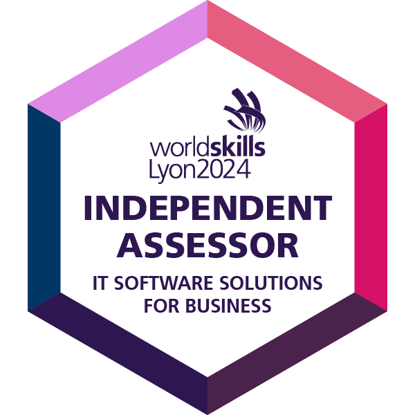 WorldSkills Lyon 2024 - Independent Assessor - IT Software Solutions for Business - Credly