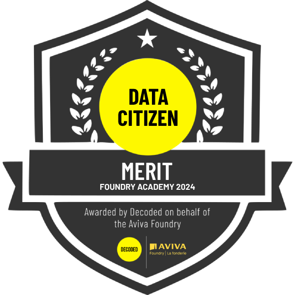 Data Citizen with Merit - Credly
