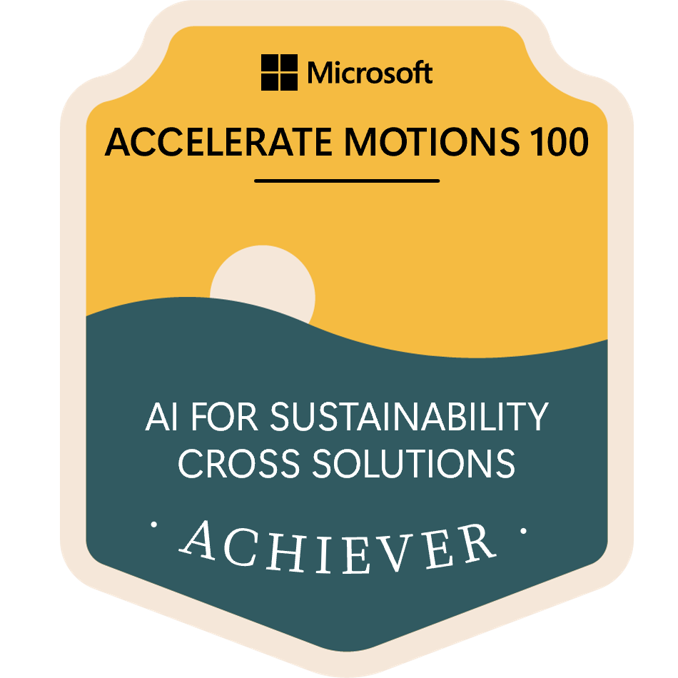 AI for Sustainability Cross Solutions Achiever - Credly
