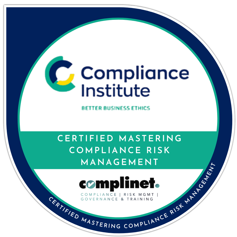 Certified Mastering Compliance Risk Management Short Course - Credly