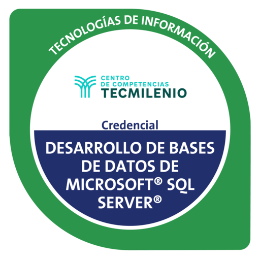 Credencial Desarrollo de bases de datos de Microsoft® SQL Server® - Credly