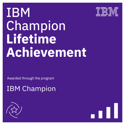 IBM Champion - Lifetime Achievement - Credly