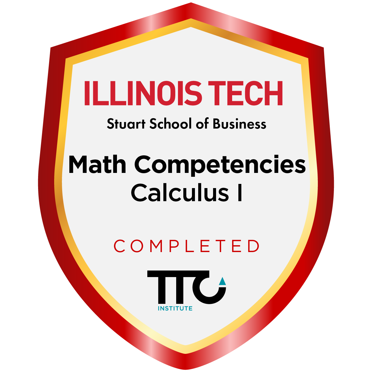 IIT/TTC Math Competencies: Calculus I - Credly