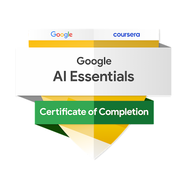 Google AI Essentials - Credly