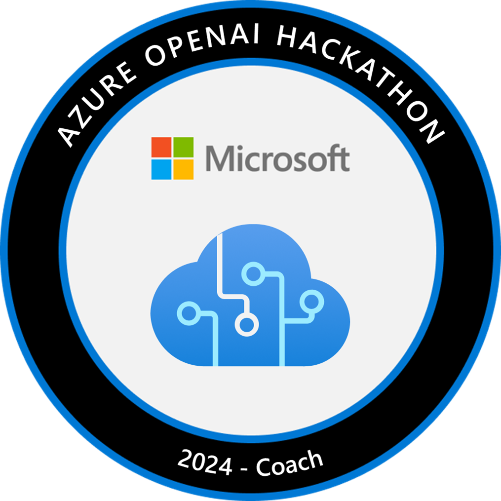 Microsoft Azure OpenAI Hackathon Coach - 2024 - Credly