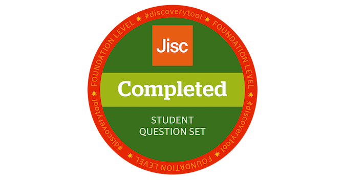 Jisc discovery tool - Student - Credly