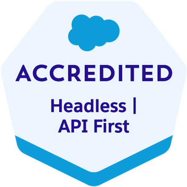Headless Api First Accredited Professional Credly