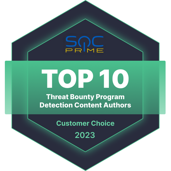 Soc Prime Threat Bounty Program Customer Choice Credly