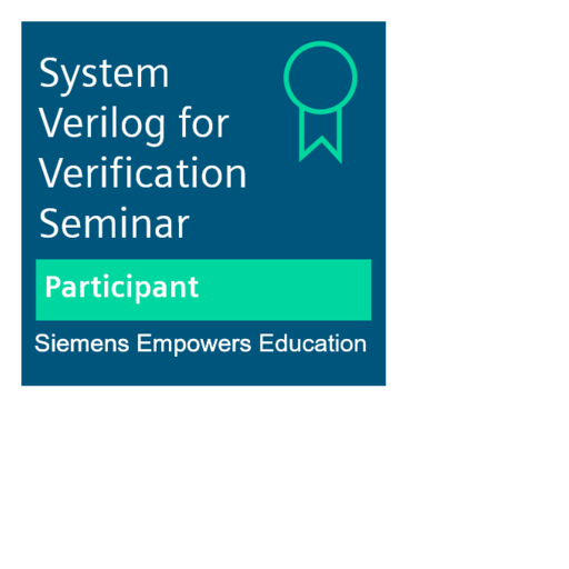 System Verilog for Verification Seminar - Credly