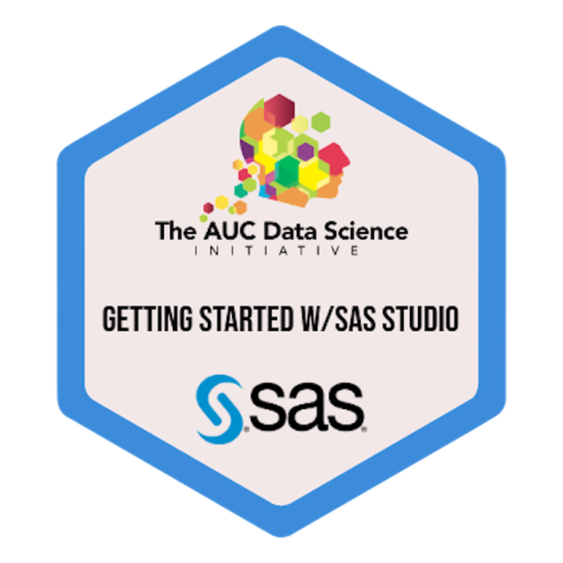 Getting Started with SAS Studio - Credly