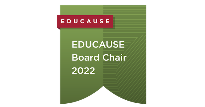 EDUCAUSE Board Chair 2022 - Credly