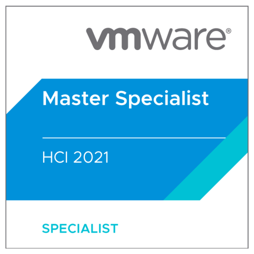 VMware Certified Master Specialist - HCI 2021 - Credly