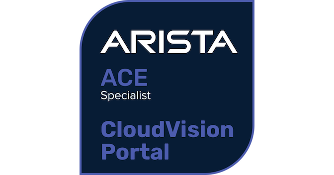 Arista CloudVision Specialist - Credly
