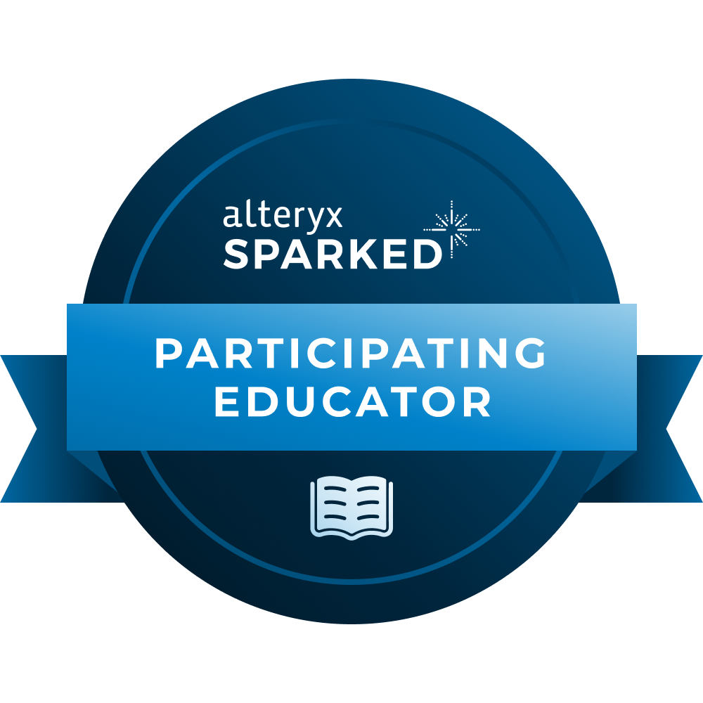 Alteryx SparkED Participating Educator - Credly