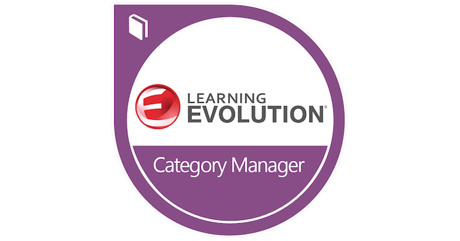 Learning Evolution Trained Category Manager - Credly