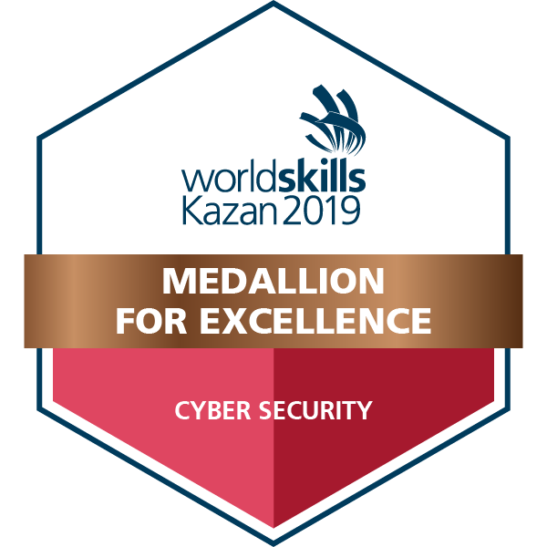 WorldSkills Kazan 2019 - Medallion for Excellence - Cyber Security - Credly