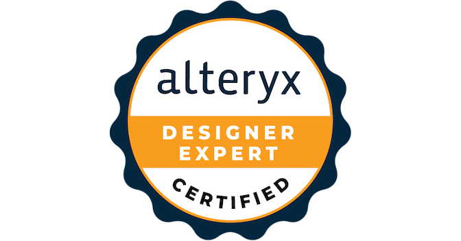 Alteryx Designer Expert Certification - Credly