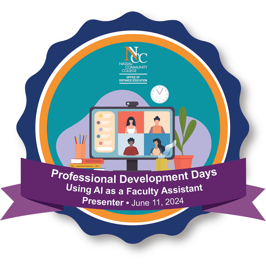 Using AI as a Faculty Assistant (Presenter) - Credly