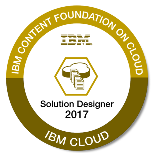 IBM Content Foundation on Cloud - Solution Designer - 2017 - Credly