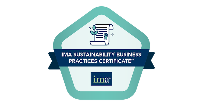 IMA Sustainability Business Practices Certificate™ - Credly
