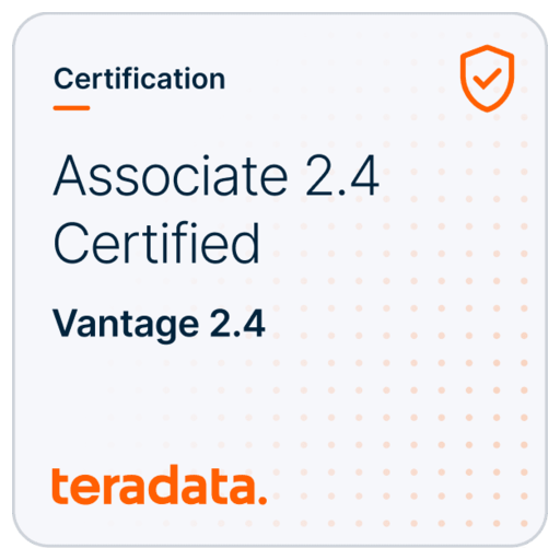 Vantage Associate 2.4 with ClearScape Certification - Credly
