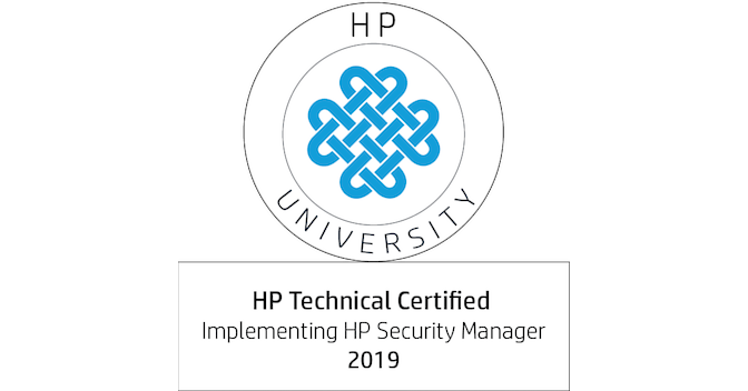 HP Technical Certified – Implementing HP Security Manager [2019] - Credly