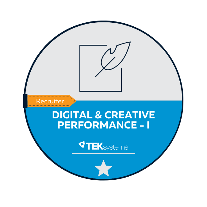 Recruiter - Digital and Creative Performance - I - Credly
