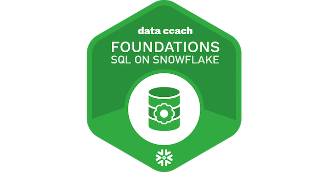 SQL on Snowflake Foundations - Credly