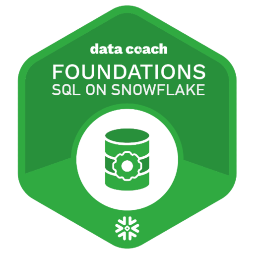 SQL on Snowflake Foundations - Credly