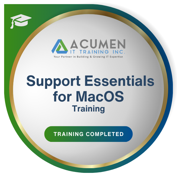 Support Essentials for MacOS Training - Credly