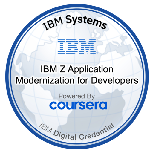 IBM Z Application Modernization for Developers - Credly