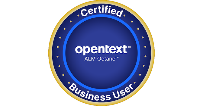 OpenText Certified Business User - ALM Octane - Credly